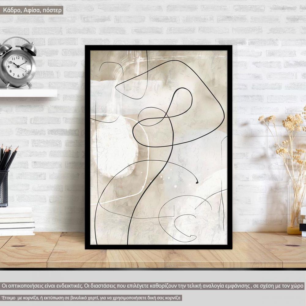 Abstract human form, poster