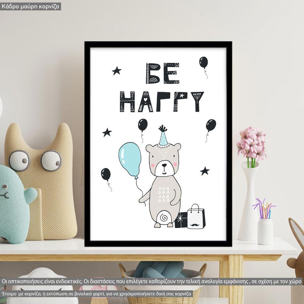Be happy, poster