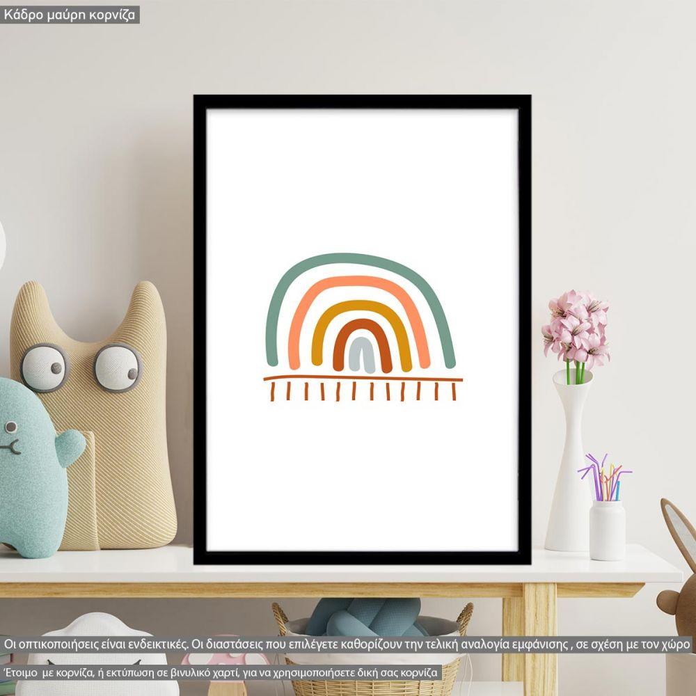 Rainbow I Boho, poster