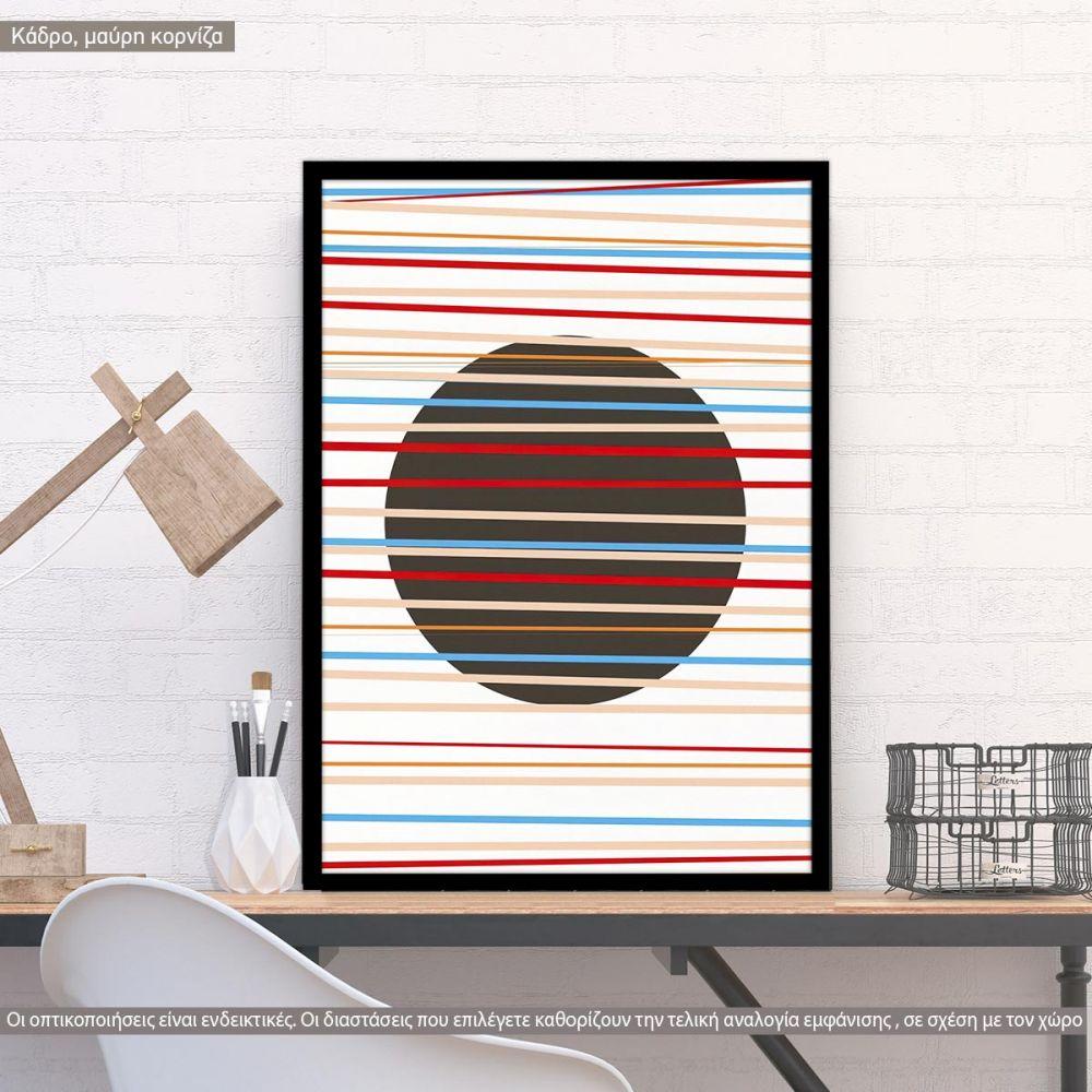 Circle and lines, poster