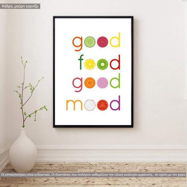 Good food good mood, poster