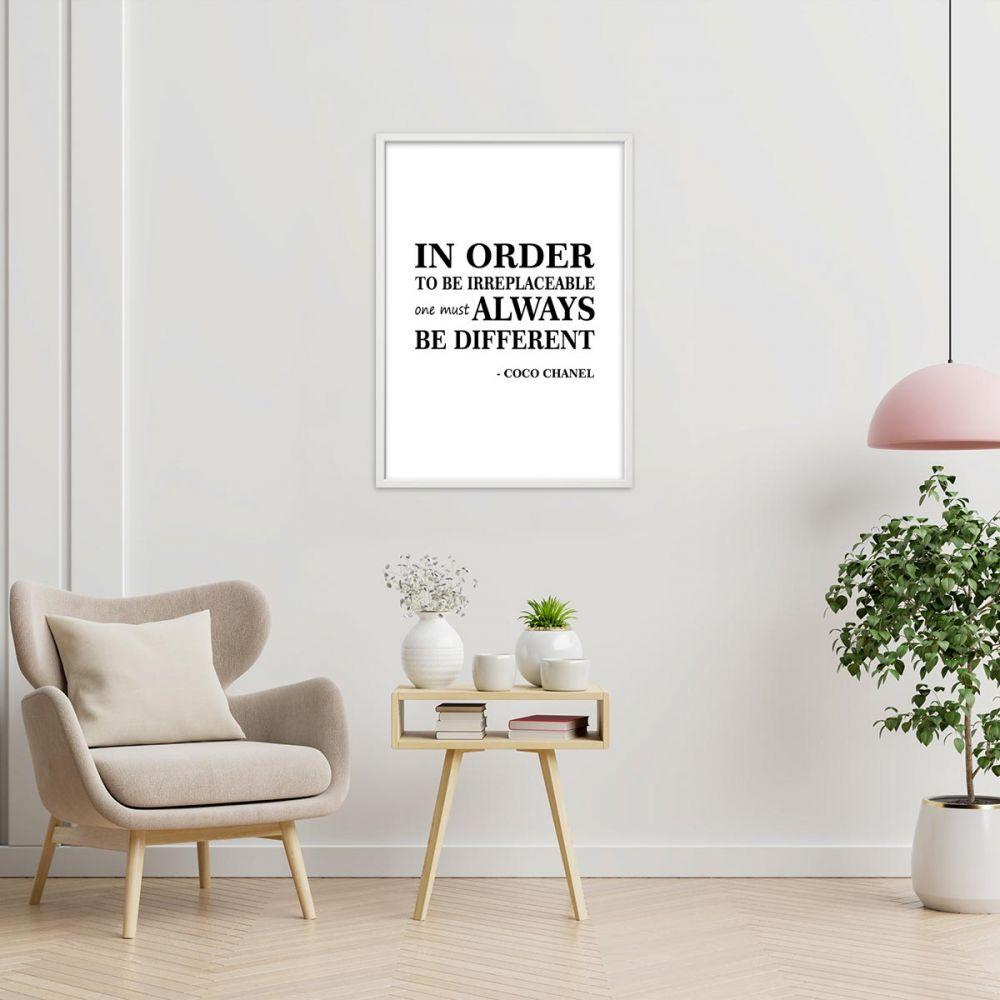 Poster COCO, In order to be Irreplaceable