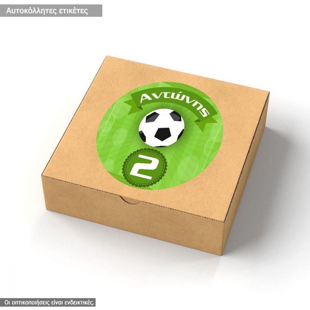 Sticker label Football ball
