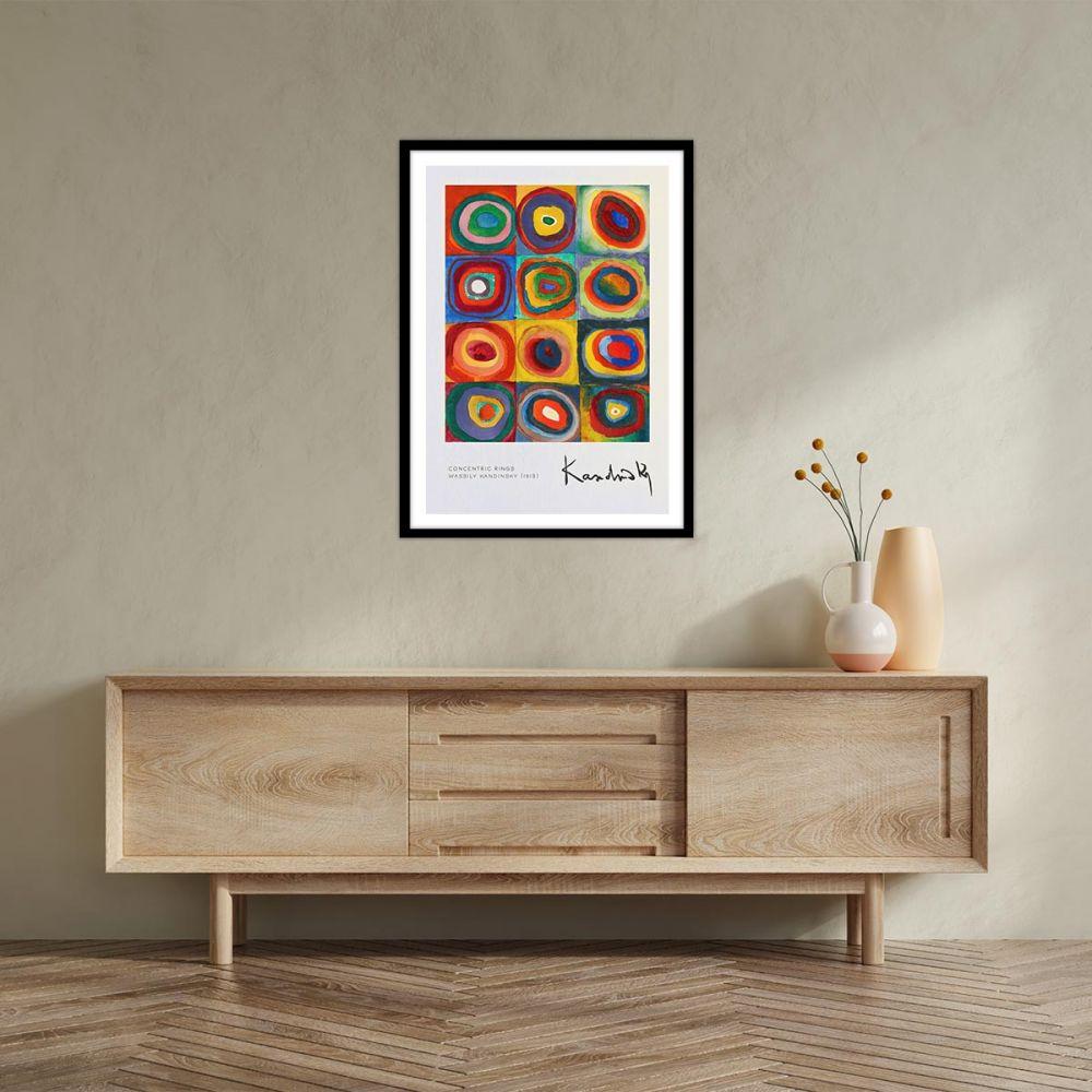 Exhibition Poster Concentric rings, Wassily Kandinsky