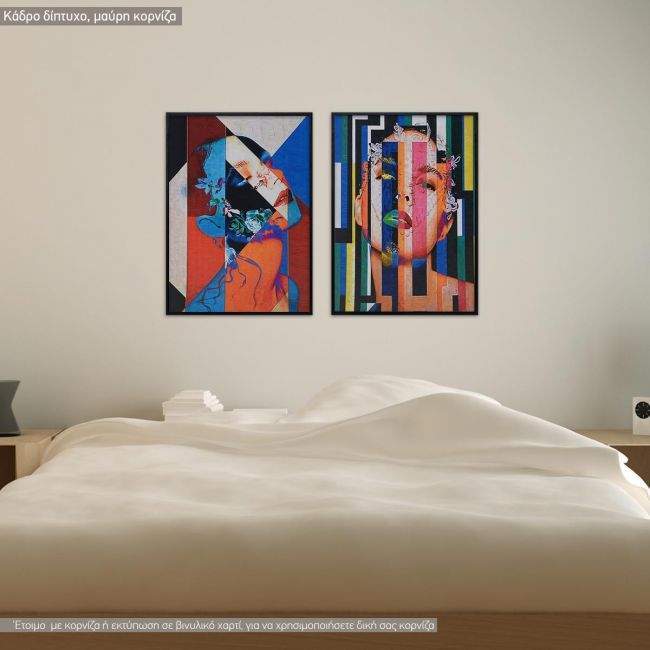 Abstract Poses, αφίσα, κάδρο δίπτυχο