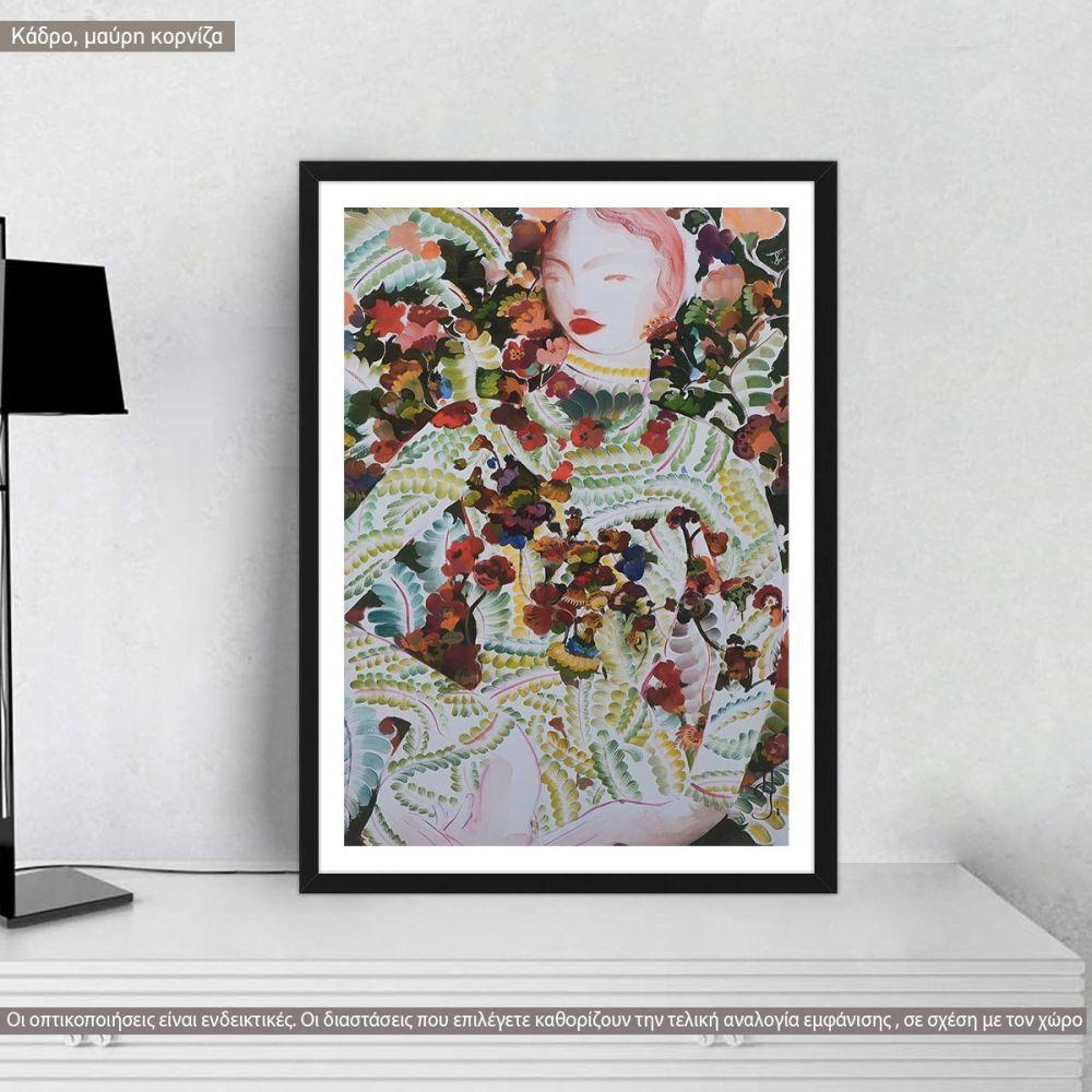 Woman Matisse style, poster