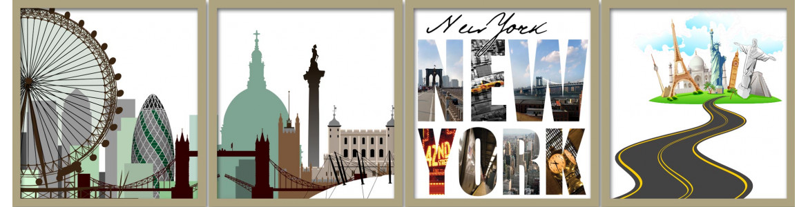 Wall stickers Cities